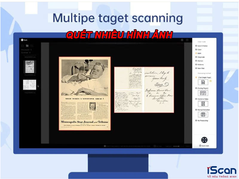 Multiple Target Scanning- Quét nhiều hình ảnh | iScan.vn
