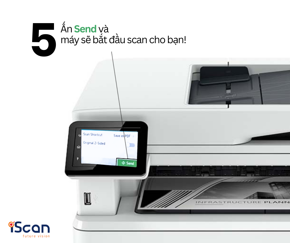 Chức năng scan của máy HP LaserJet Pro MFP 4103fdw | iScan.vn